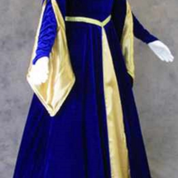 Unlisted | Dresses | Royal Blue Renaissance Medieval Gown With Satin ...